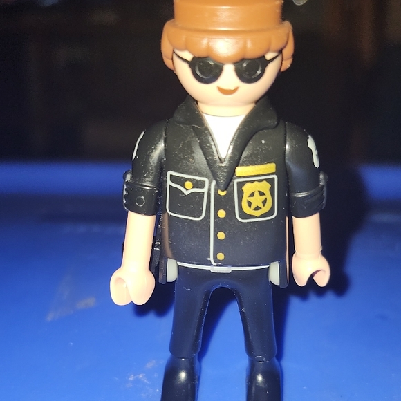Playmobil | Toys | Police Officer Action Figure Black And Brown | Poshmark
